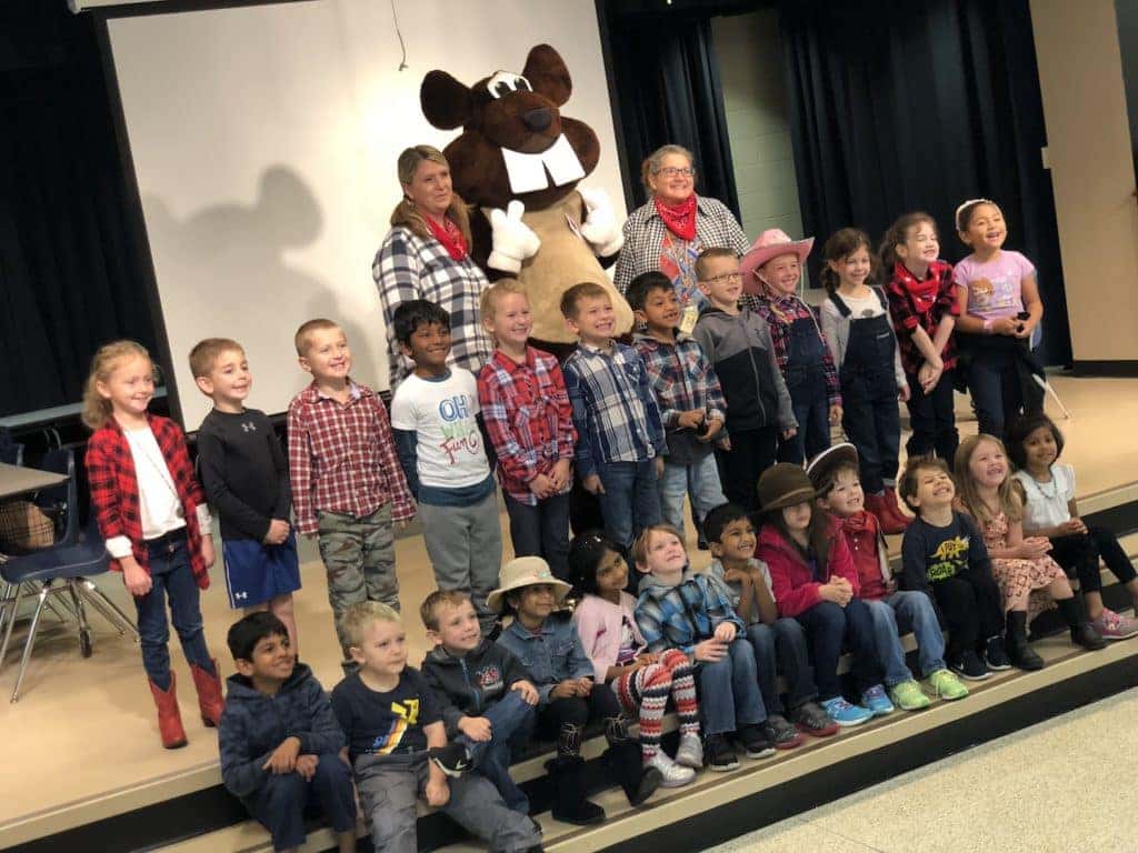 Reading Day with Bucky at Mashburn Elementary