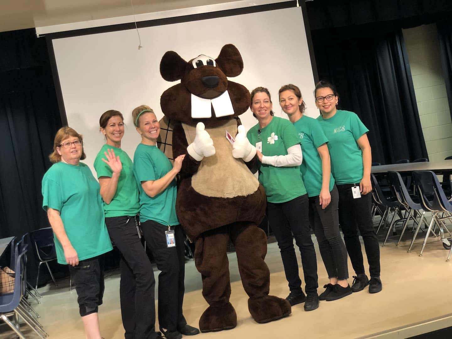 Reading Day with Bucky at Mashburn Elementary