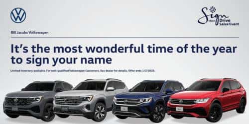 The Volkswagen Sign Then Drive Sales Event is Back! | Bill Jacobs ...