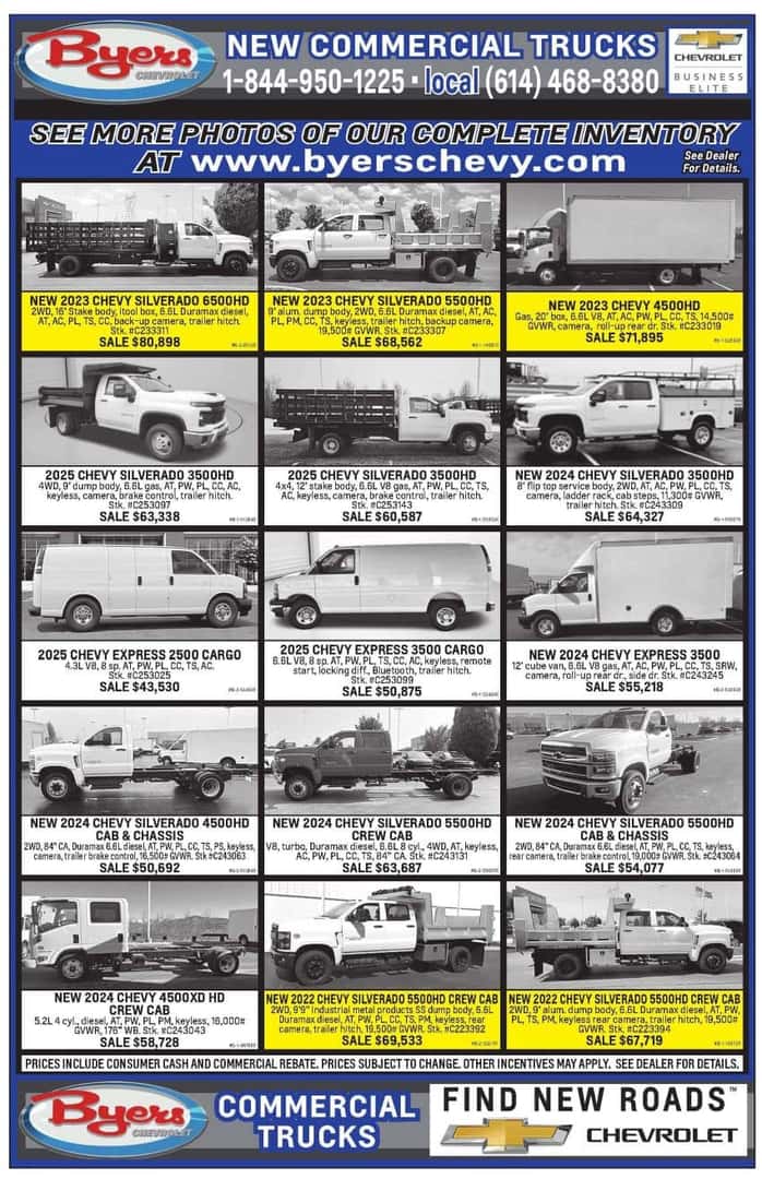 Byers Commercial Trucks Weekly Specials | Byers Chevrolet