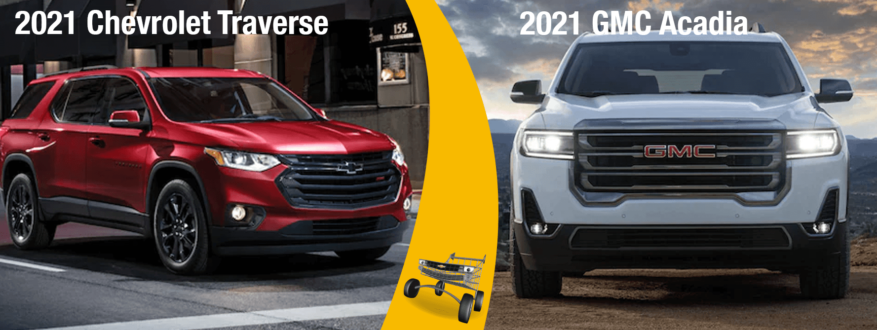 2021 Chevrolet Traverse versus 2021 GMC Acadia Chicago, IL | Chevrolet ...