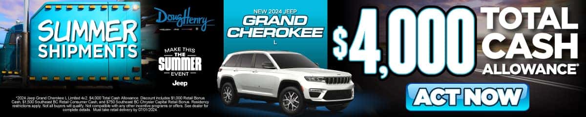 New Jeep Grand Cherokee in Kinston | Doug Henry CDJR