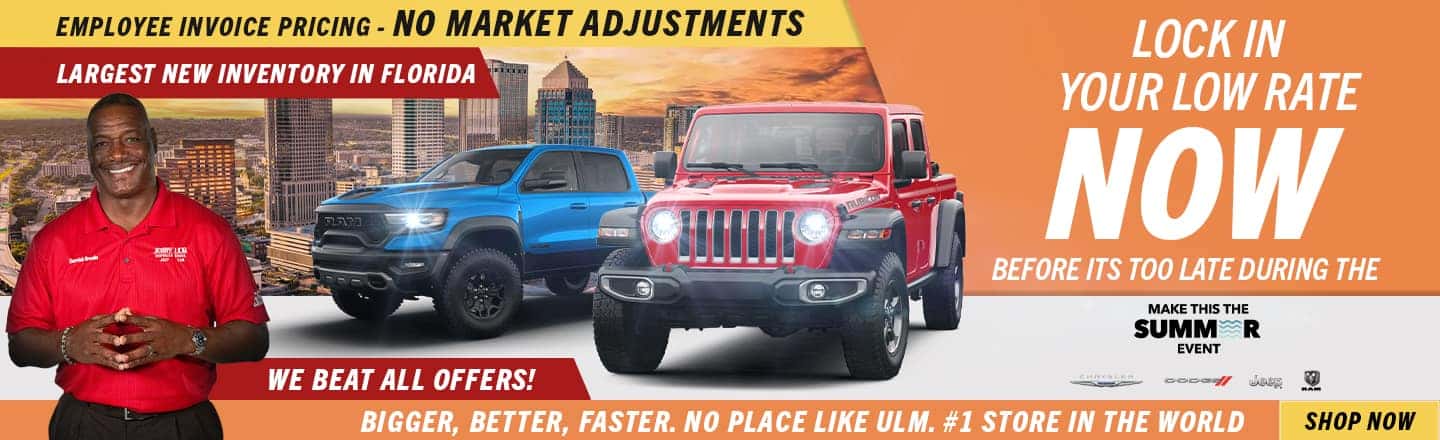 Jerry Ulm Chrysler Dodge Jeep Ram is your Tampa Car Dealership!