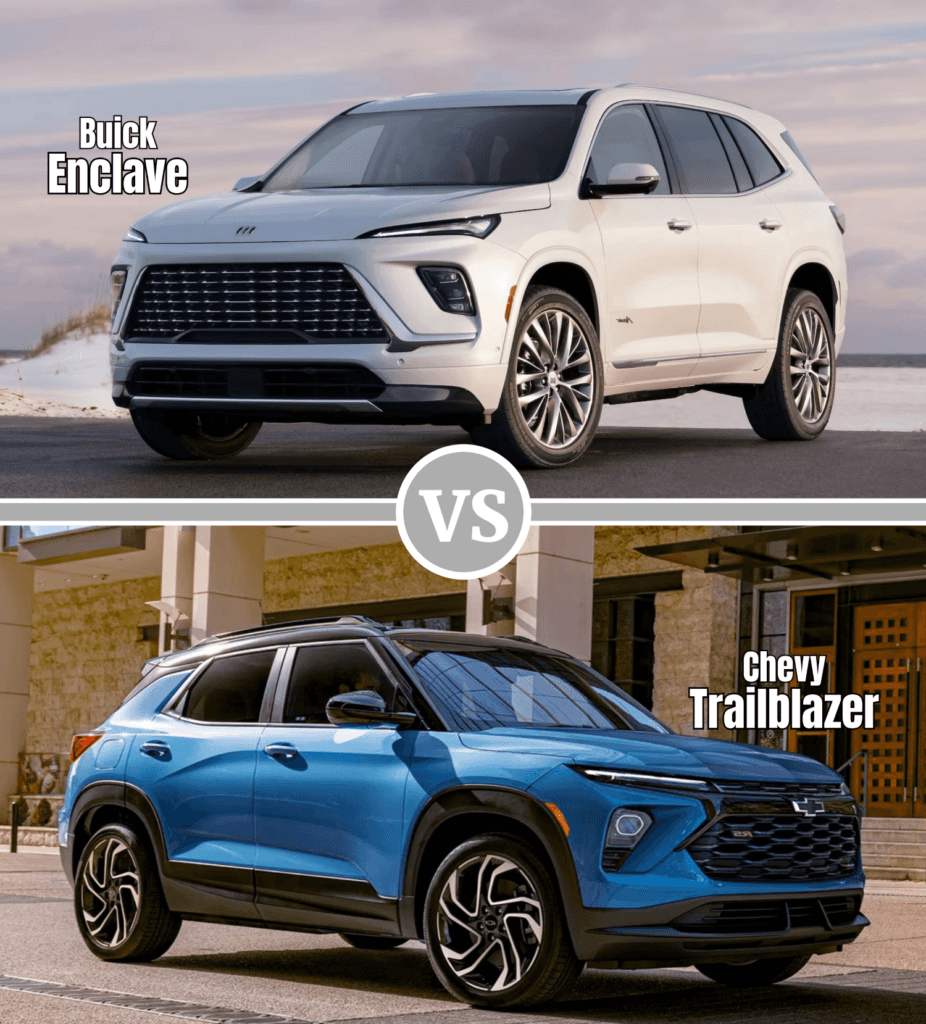Buick Enclave vs. Chevy Trailblaze | Model Comparison