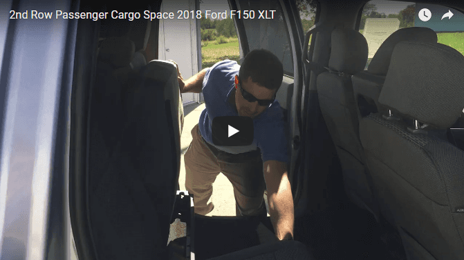 2nd Row Passenger Cargo Space 2018 Ford F150 XLT | Pettijohn Auto Center
