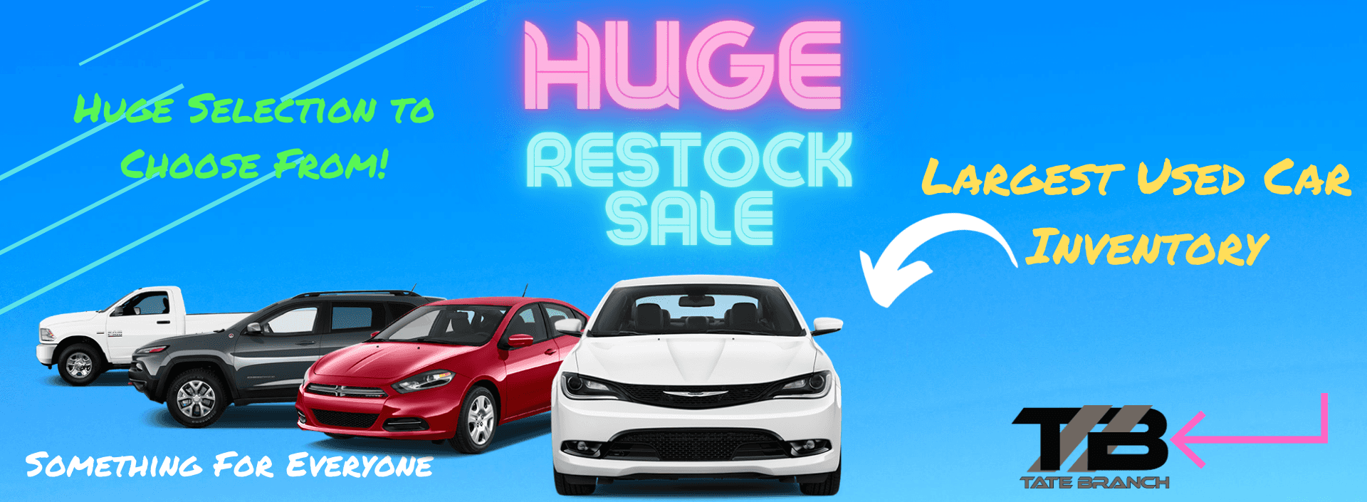 🚨 Huge Restock Sale - Used Cars | Tate Branch Artesia