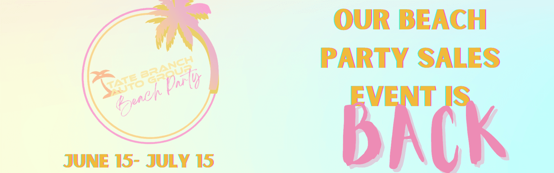 Beach Party Sales Event | Tate Branch Hobbs