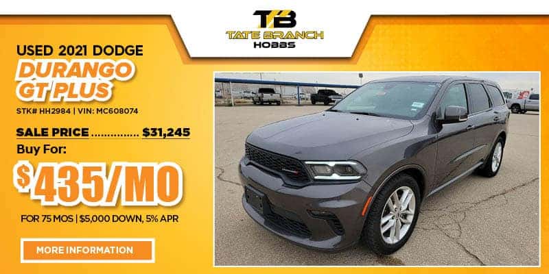 Used Vehicle Specials | Tate Branch Hobbs